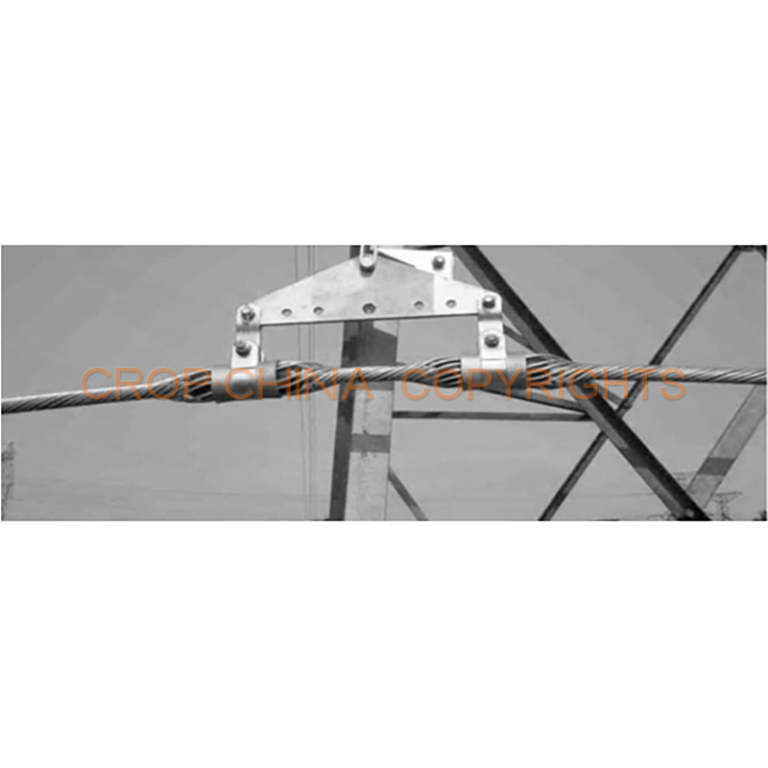 Armor grip suspension preformed suspension clamp for ACSR conductor
