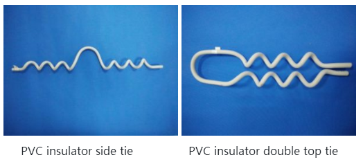 PVC insulator top ties /PVC plastic single side ties/ PVC Guy Grip for ...