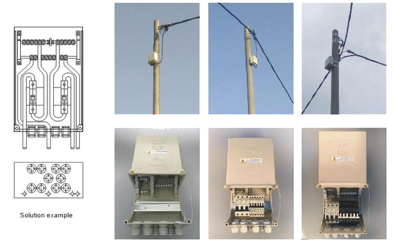 Distribution box for Over head line system