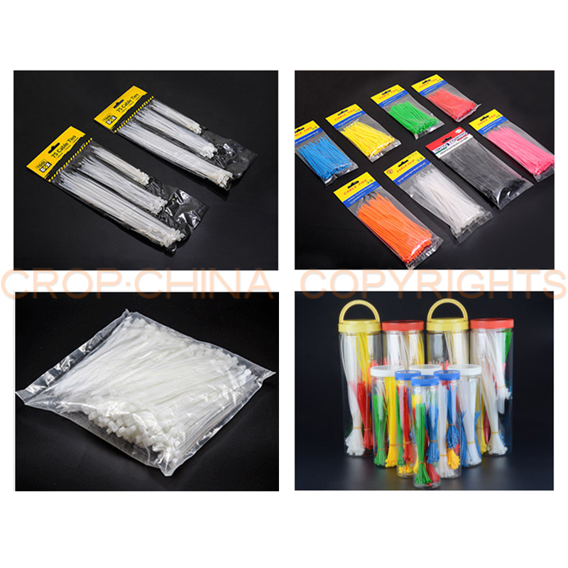 cable zip tie with self locking head of different size and white or ...